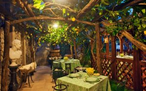 Dining under the Lemon Trees in Capri Island