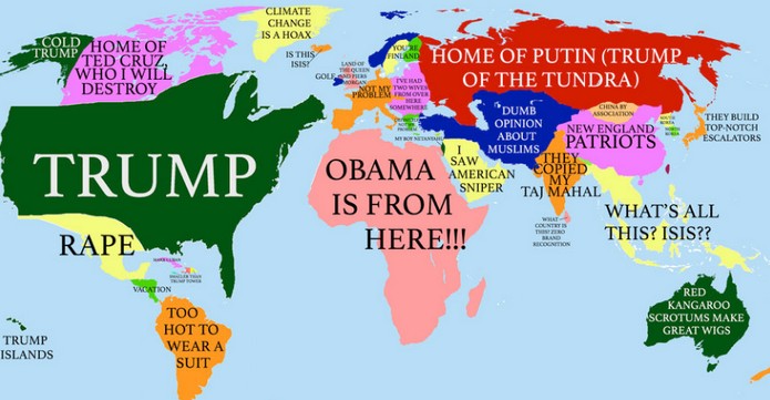 How Donald Trump Sees the World — in 6 Maps | This is Italy