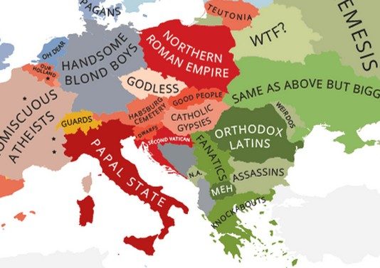 Map Shows the Most Popular Foods in Europe | This is Italy