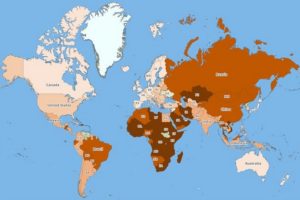 This Color Map Reveals the World’s Most and Least Dangerous Countries ...