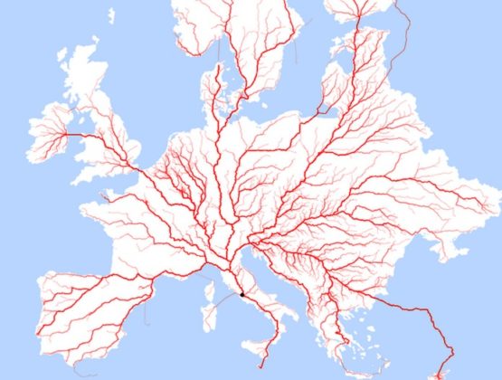 Map Shows how many Roads Actually Lead to Rome | This is Italy