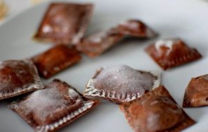 Chocolate Ravioli with raspberry Sauce (recipe+Photos) | This is Italy