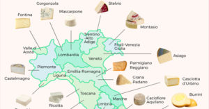 The Cheeses Map of Italy | This is Italy
