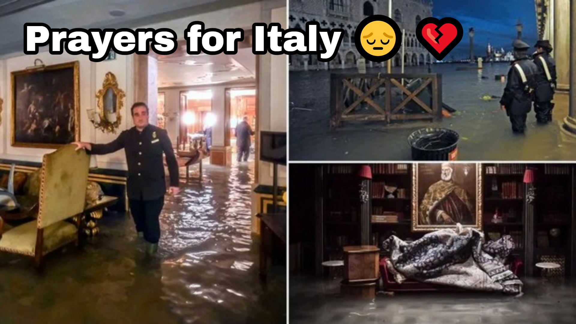 Venice Flooded – Highest Tides in 50 Years (Videos)